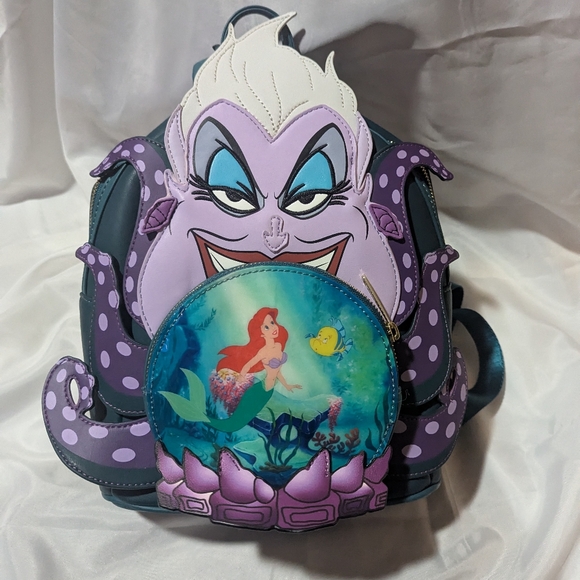 Loungefly | Bags | Disney Loungefly Little Mermaid Ariel Ursula Mini ...